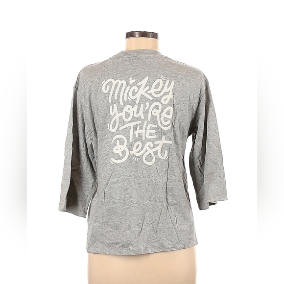 Uniqlo | Tops | Rare Nwt Uniqlo X Disney Grey 34 Sleeve Mickey Youre ...